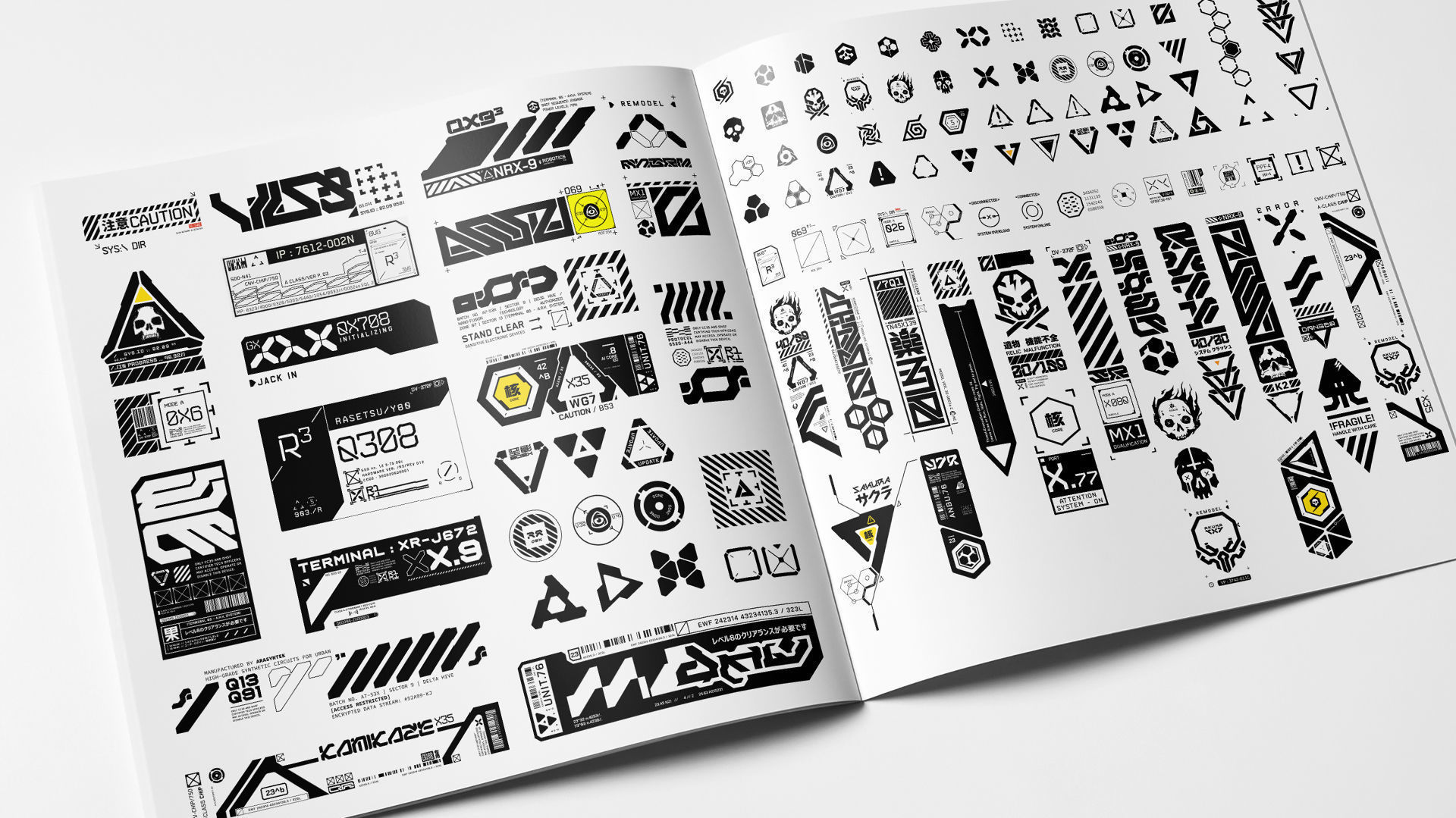 343 Cyberpunk Decals Megapack 2 Texture | CGTrader