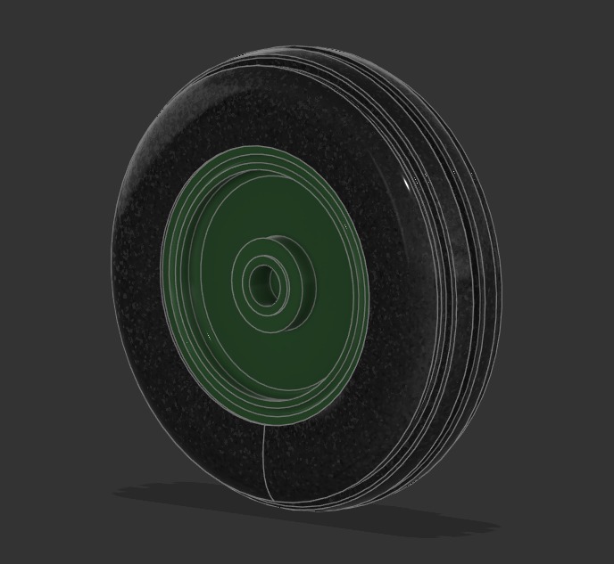 mirage 2000 wheels 3D model | CGTrader