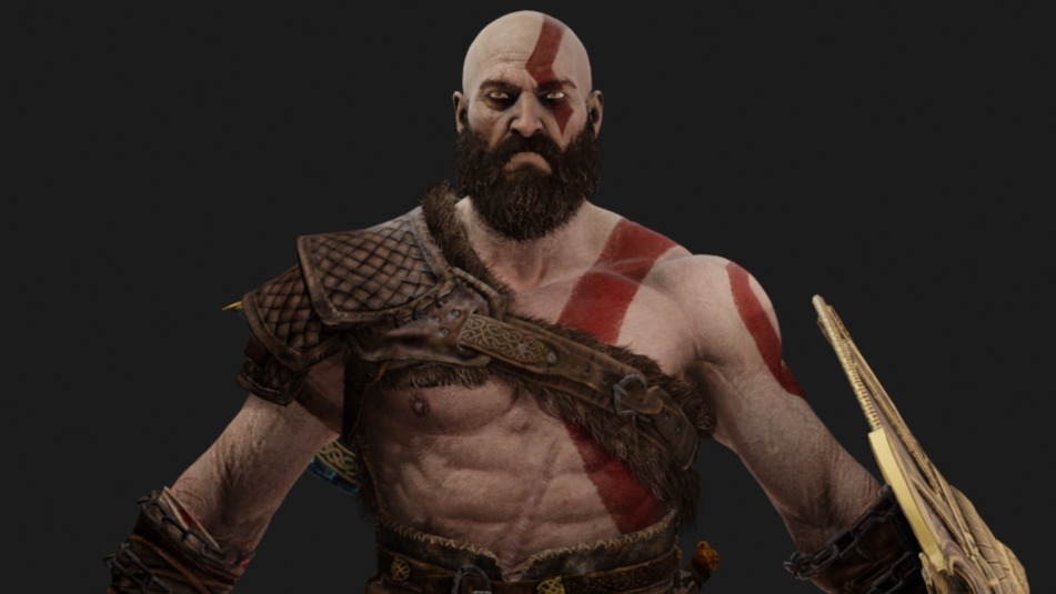 God of War Ragnarok Kratos 3D model rigged | CGTrader