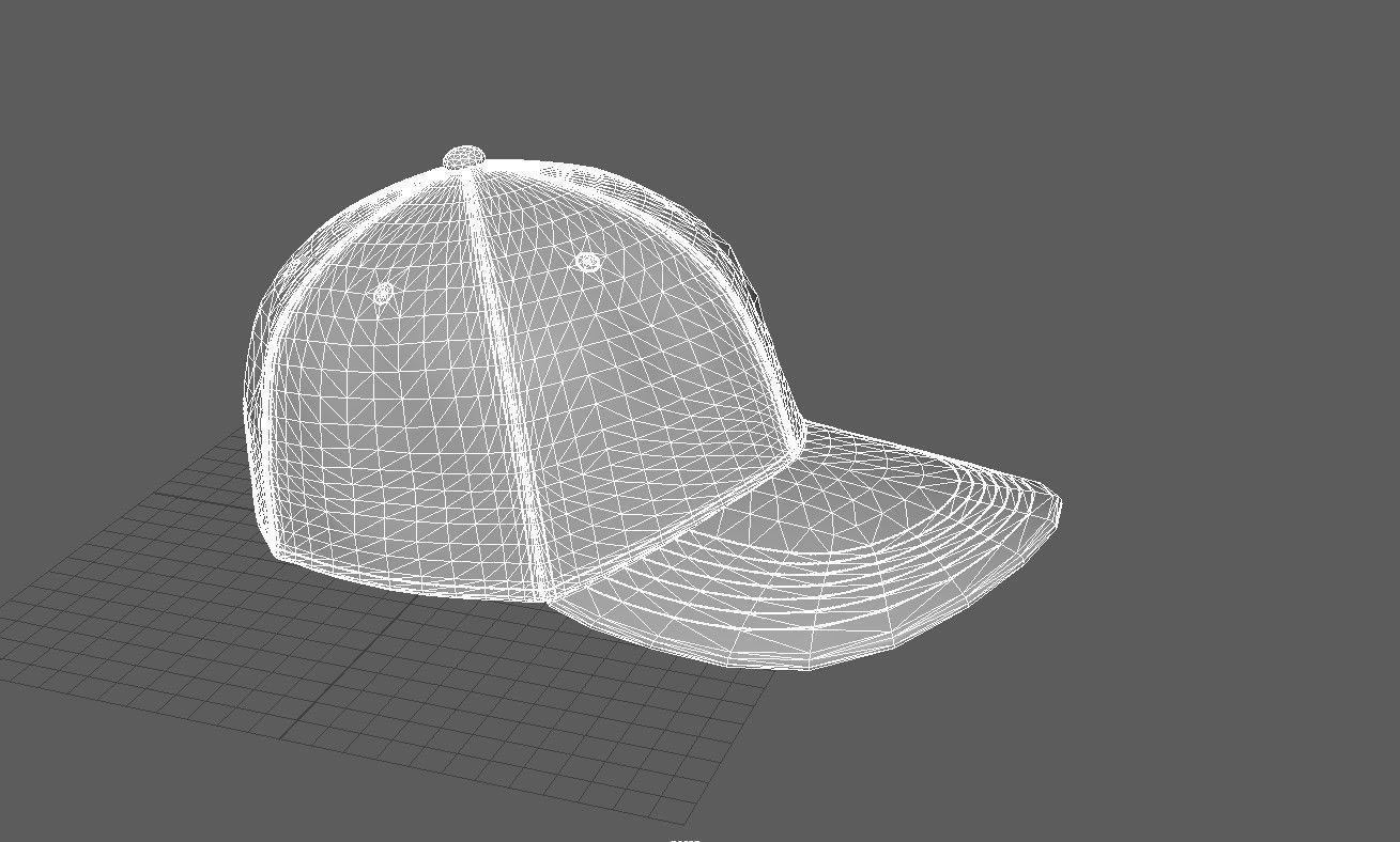 Stylish 3D Cap Design Optimized for Rendering and Animation free 3D ...