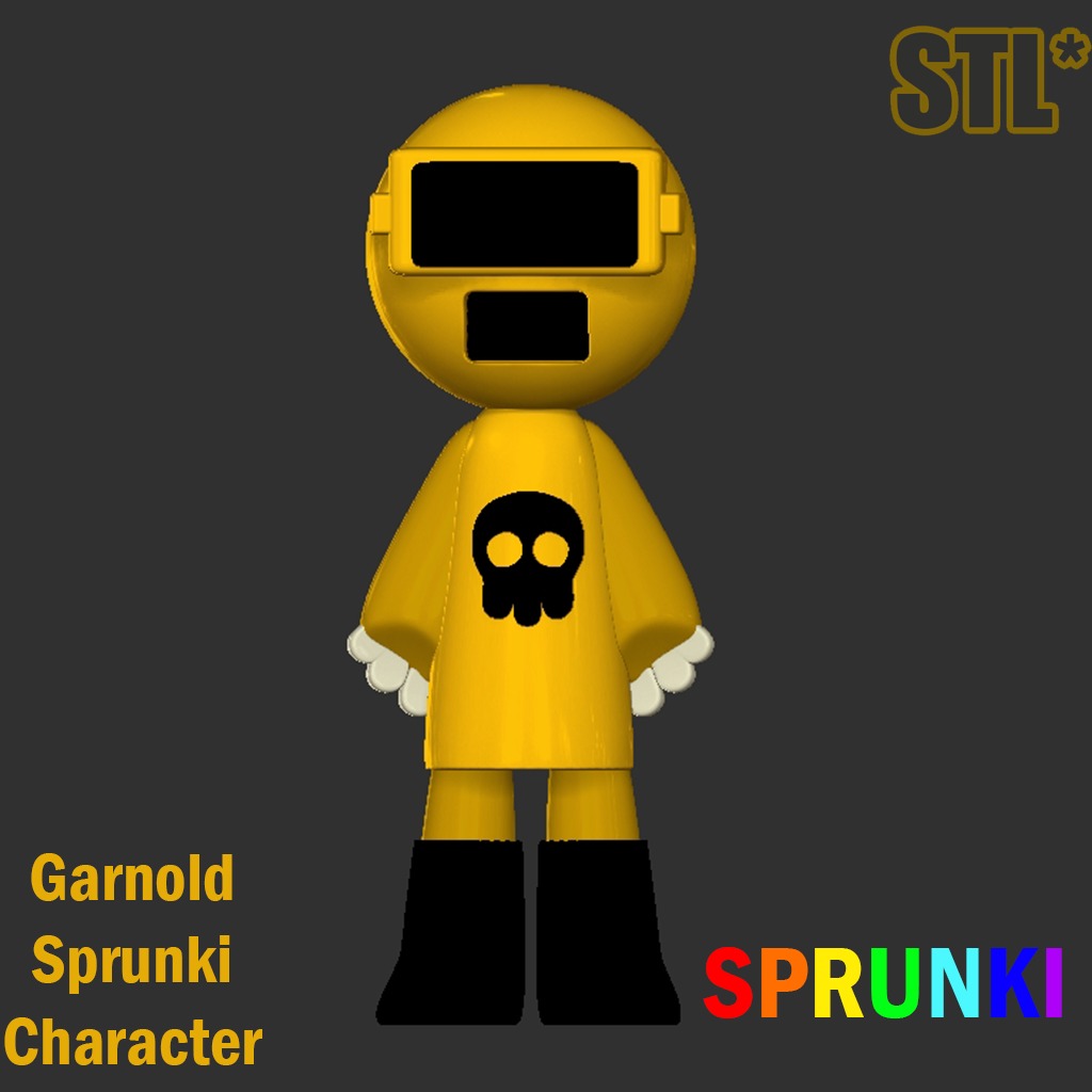Garnold Gold STL file Sprunki Incredibox STL 3D Character Fanart 3D ...