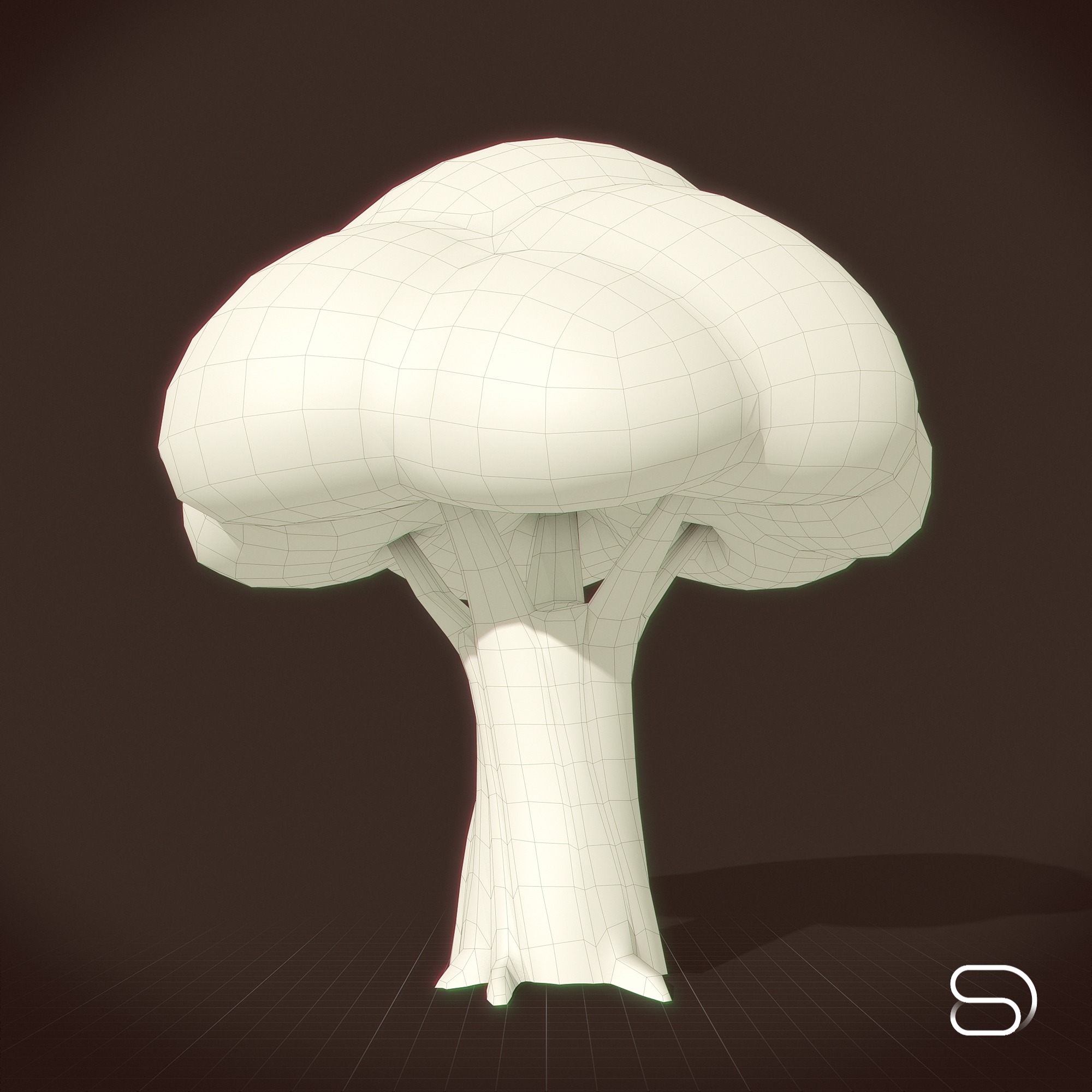 Stylized Cartoon Tree free VR / AR / low-poly 3D model | CGTrader