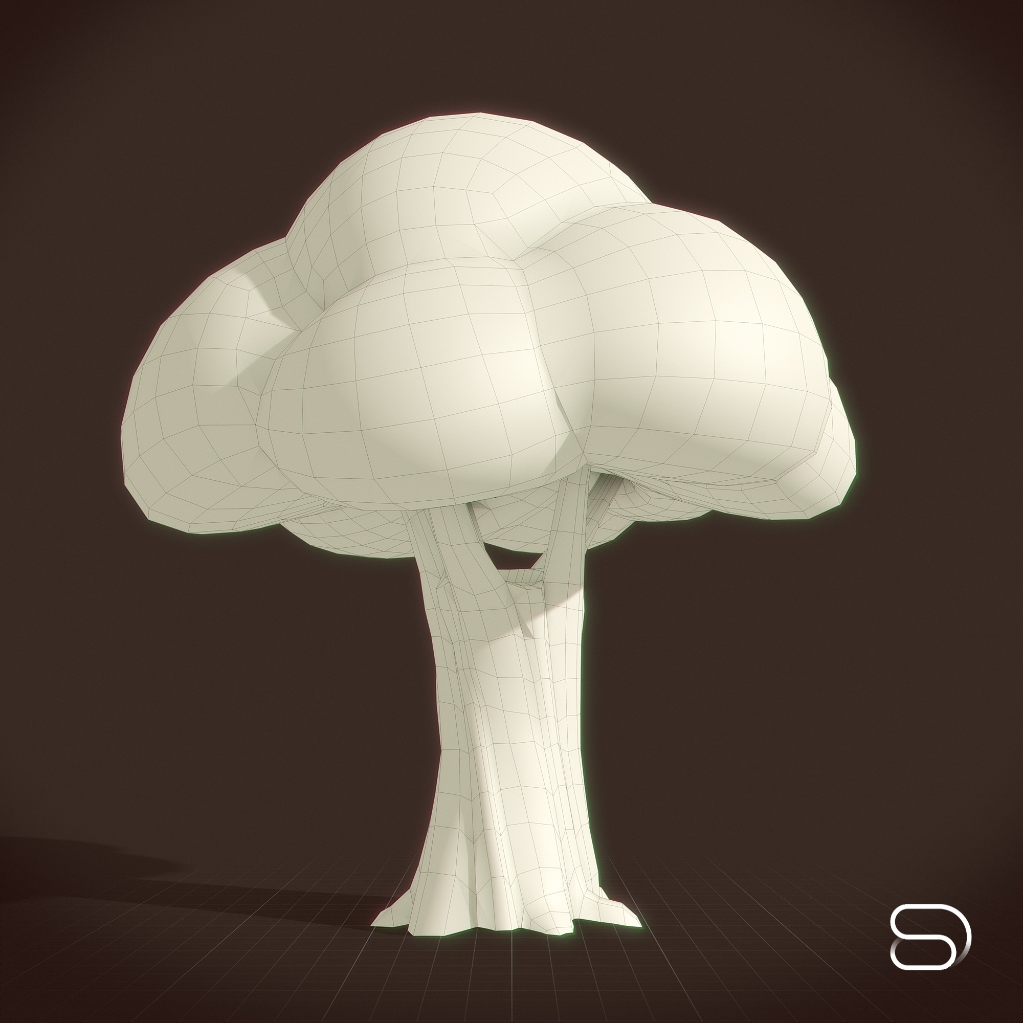 Stylized Cartoon Tree free VR / AR / low-poly 3D model | CGTrader