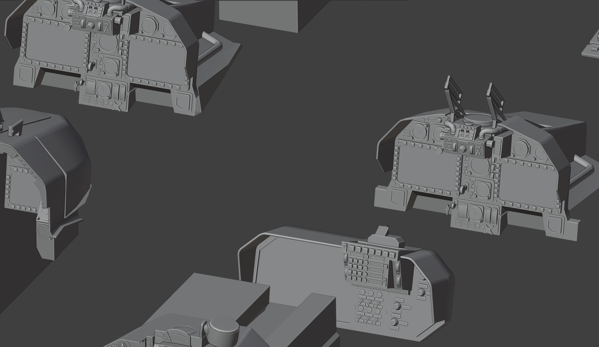 Cockpit Kitbash 3D model | CGTrader