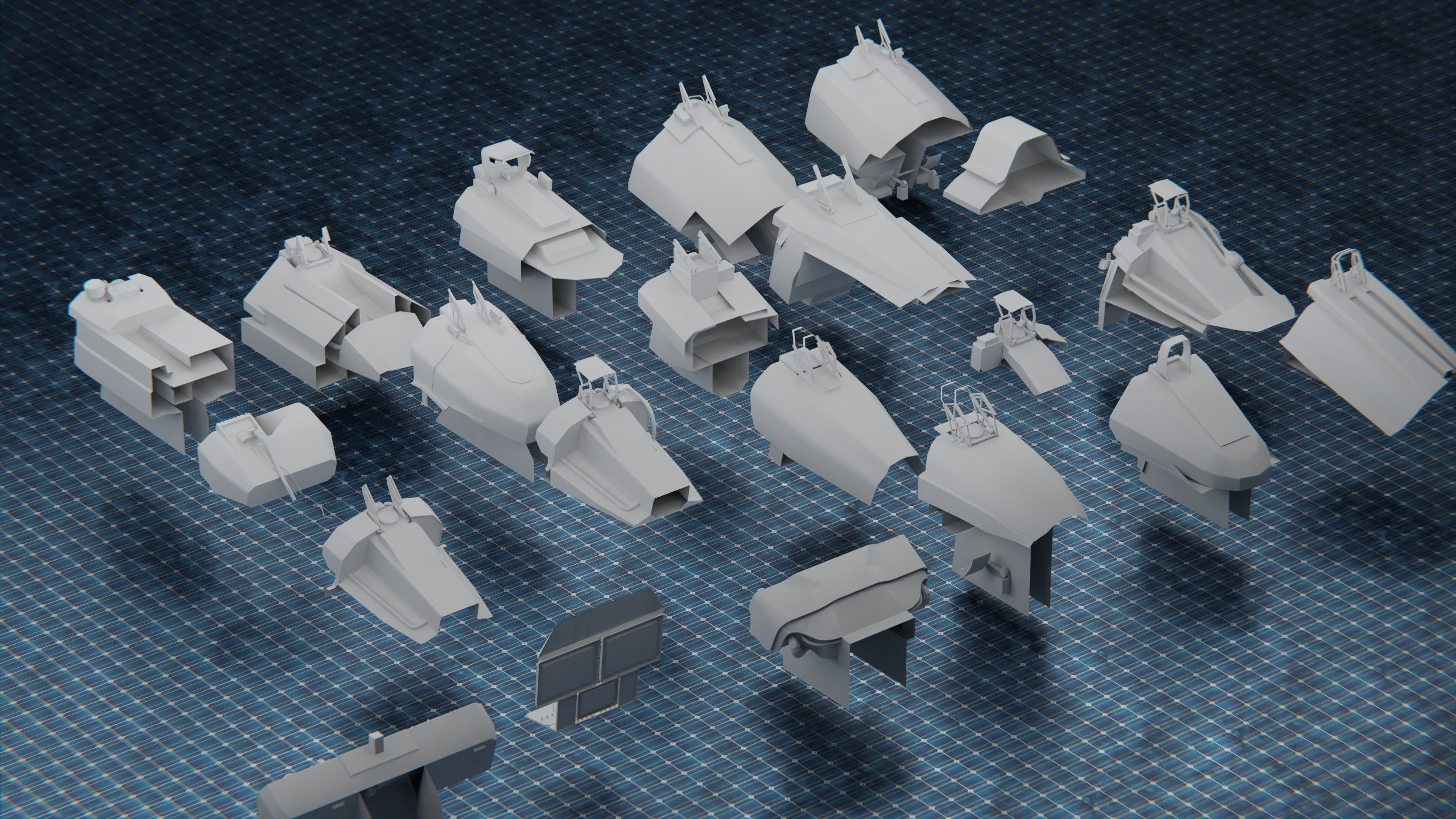 Cockpit Kitbash 3D model | CGTrader