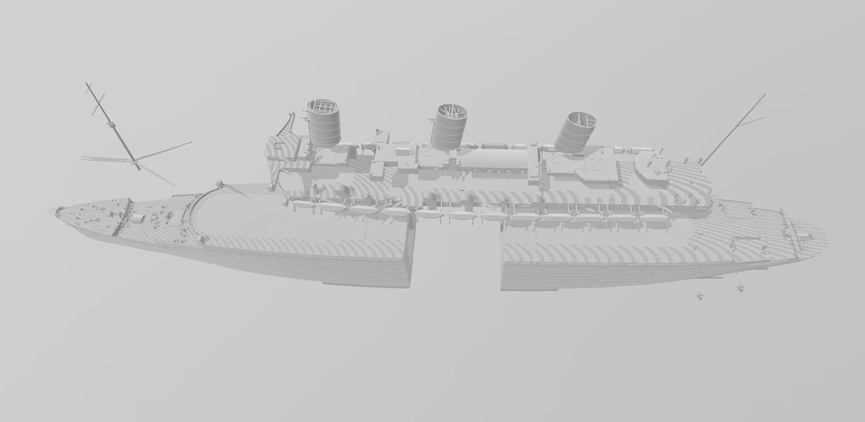 RMS QUEEN MARY ocean liner 1-450 printable model kit 3D model 3D ...