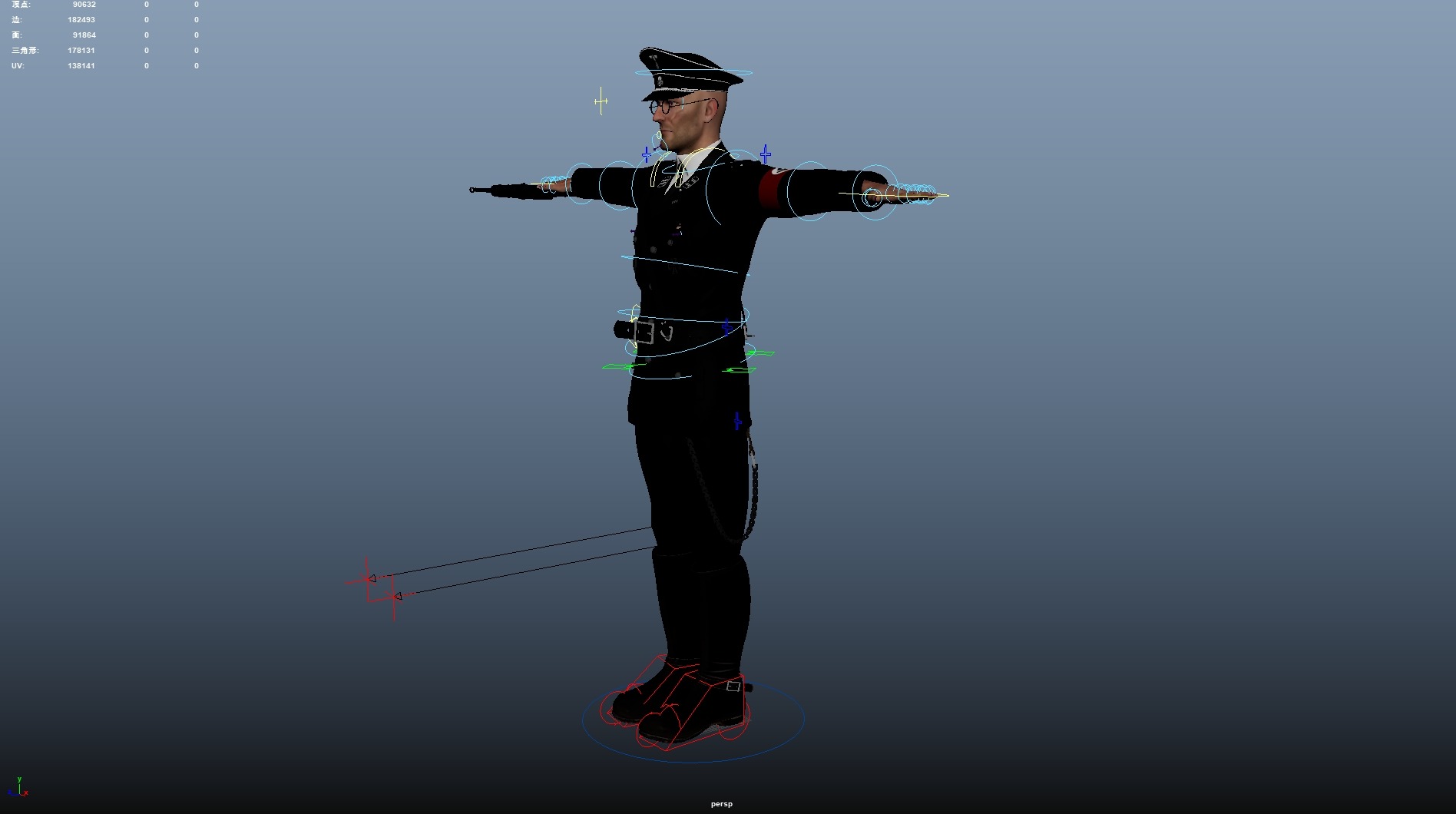 3D model Nazi Rigged VR / AR / low-poly | CGTrader