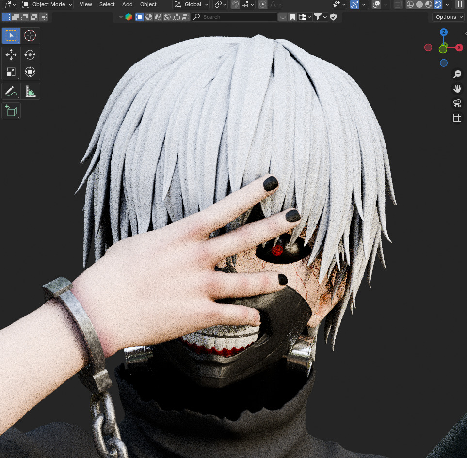 kaneki ken tokyo ghoul rigged 4 poses 3D model rigged | CGTrader