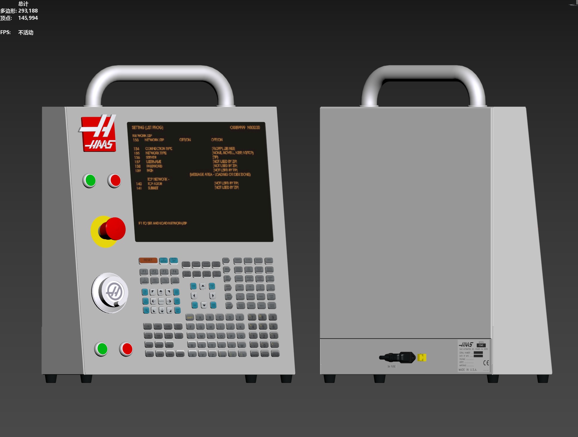 CNC control panel 3D model | CGTrader