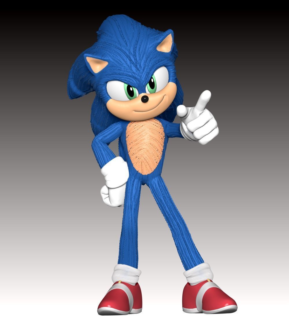 Sonic The Hedgehog 3 3D model 3D printable | CGTrader