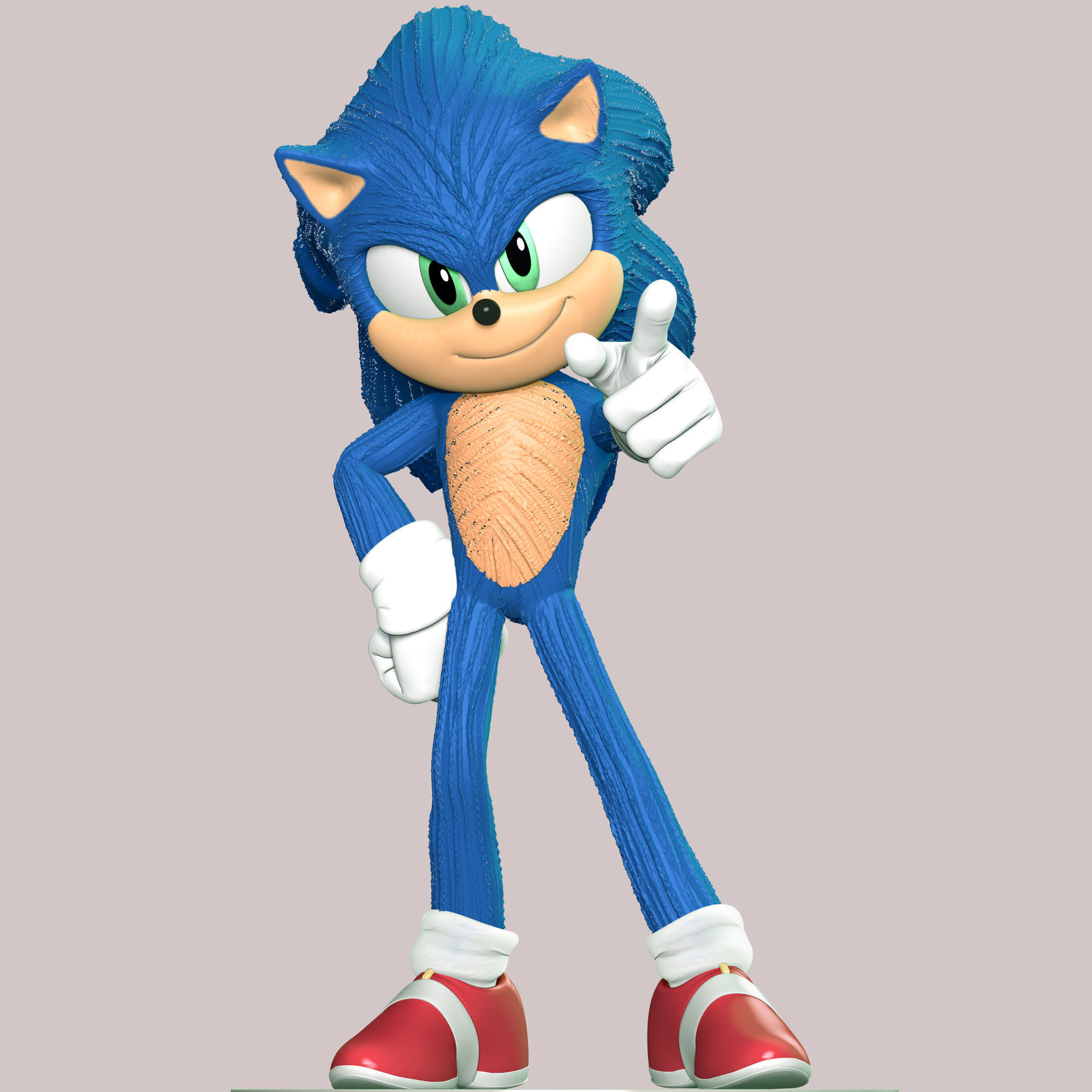 Sonic The Hedgehog 3 3D model 3D printable | CGTrader