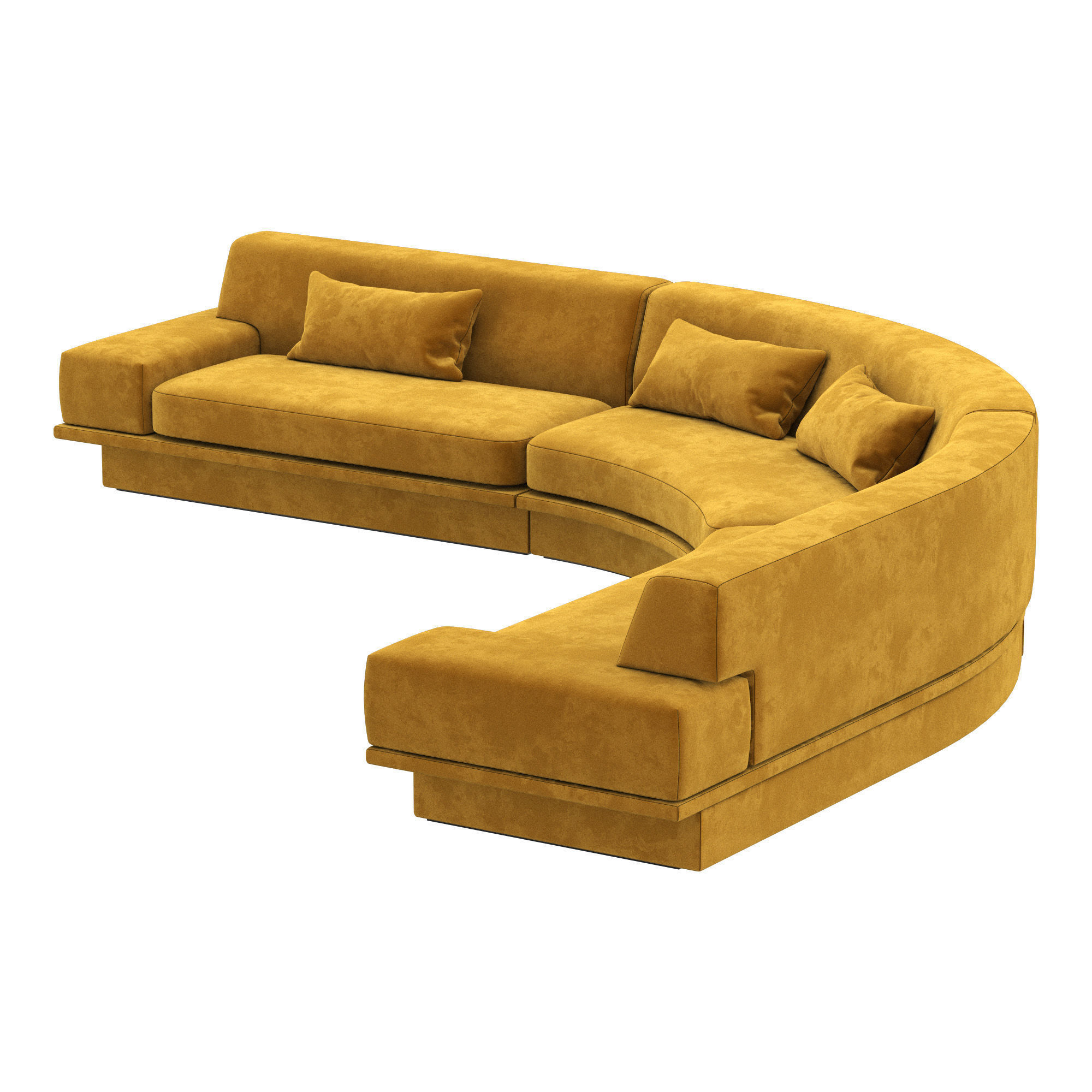 Agent 86 curved sofa 3D model | CGTrader