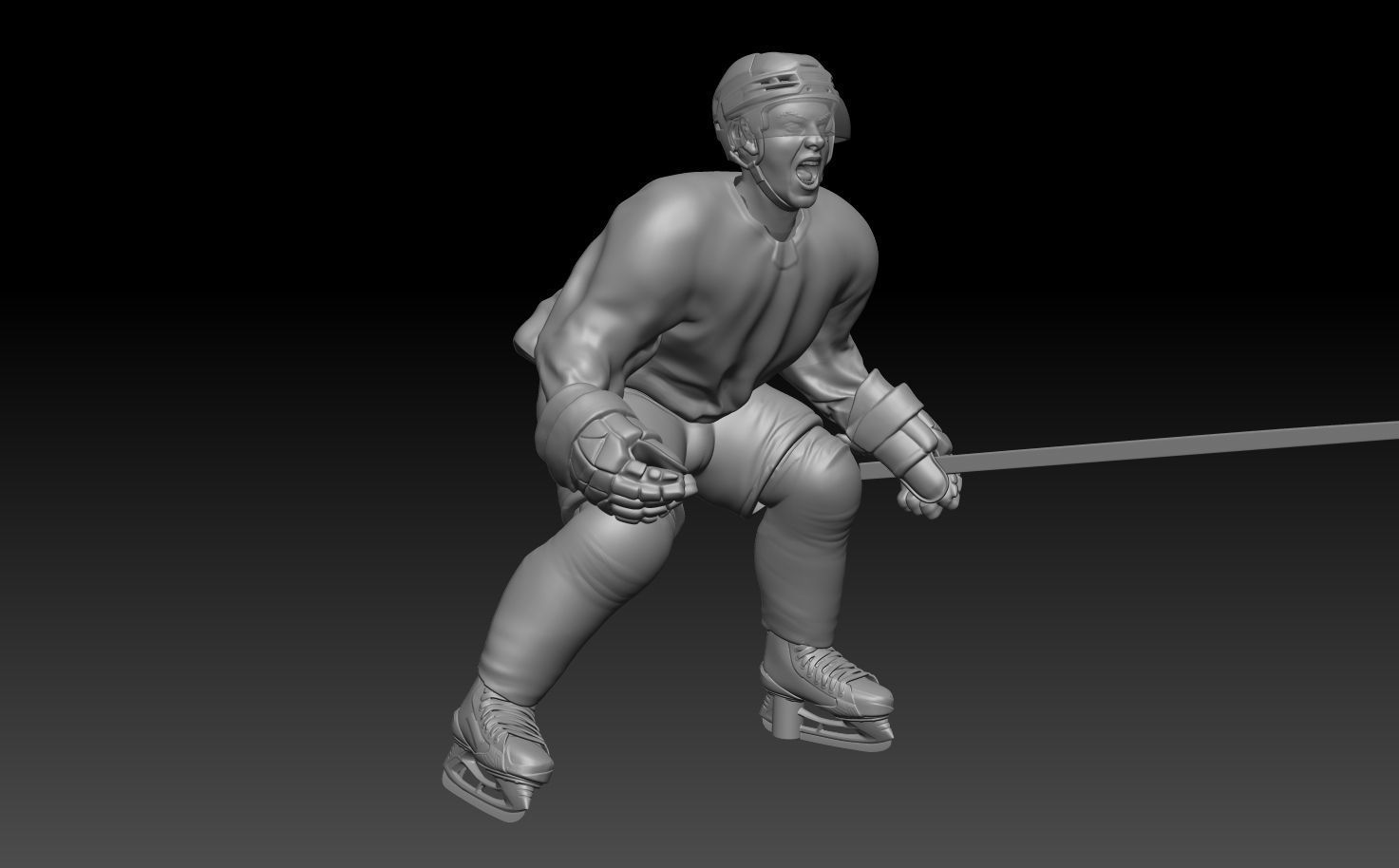 hockey player Inspired Mathew Barzal pose 3D model 3D printable | CGTrader