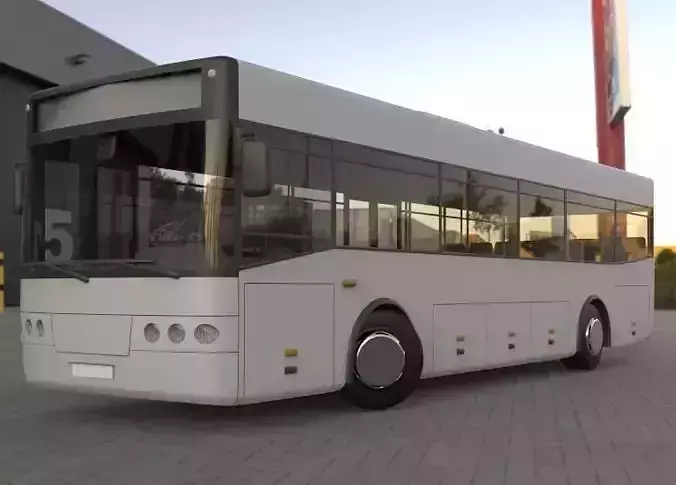 Urban Bus 3D model rigged | CGTrader