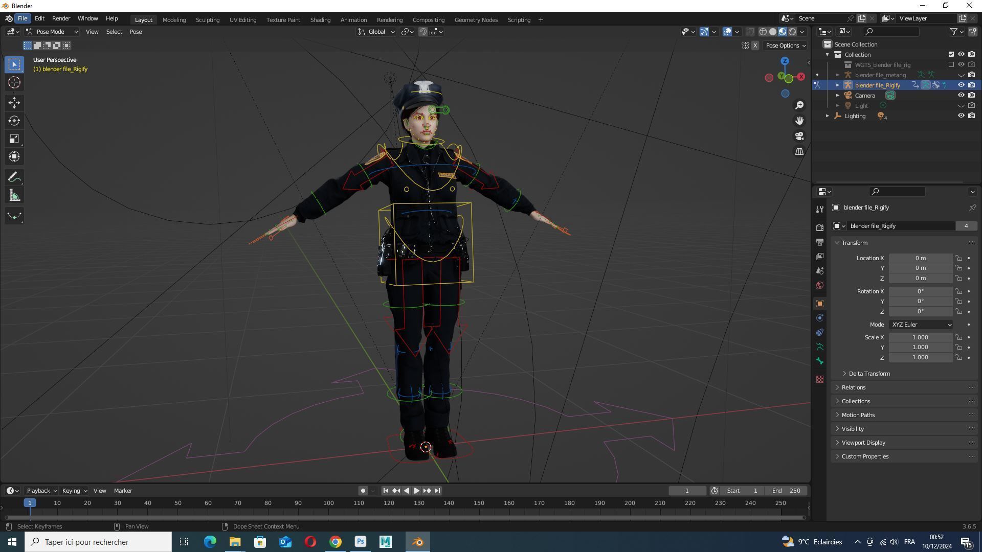3D model Realistic Female Police Officer VR / AR / low-poly | CGTrader