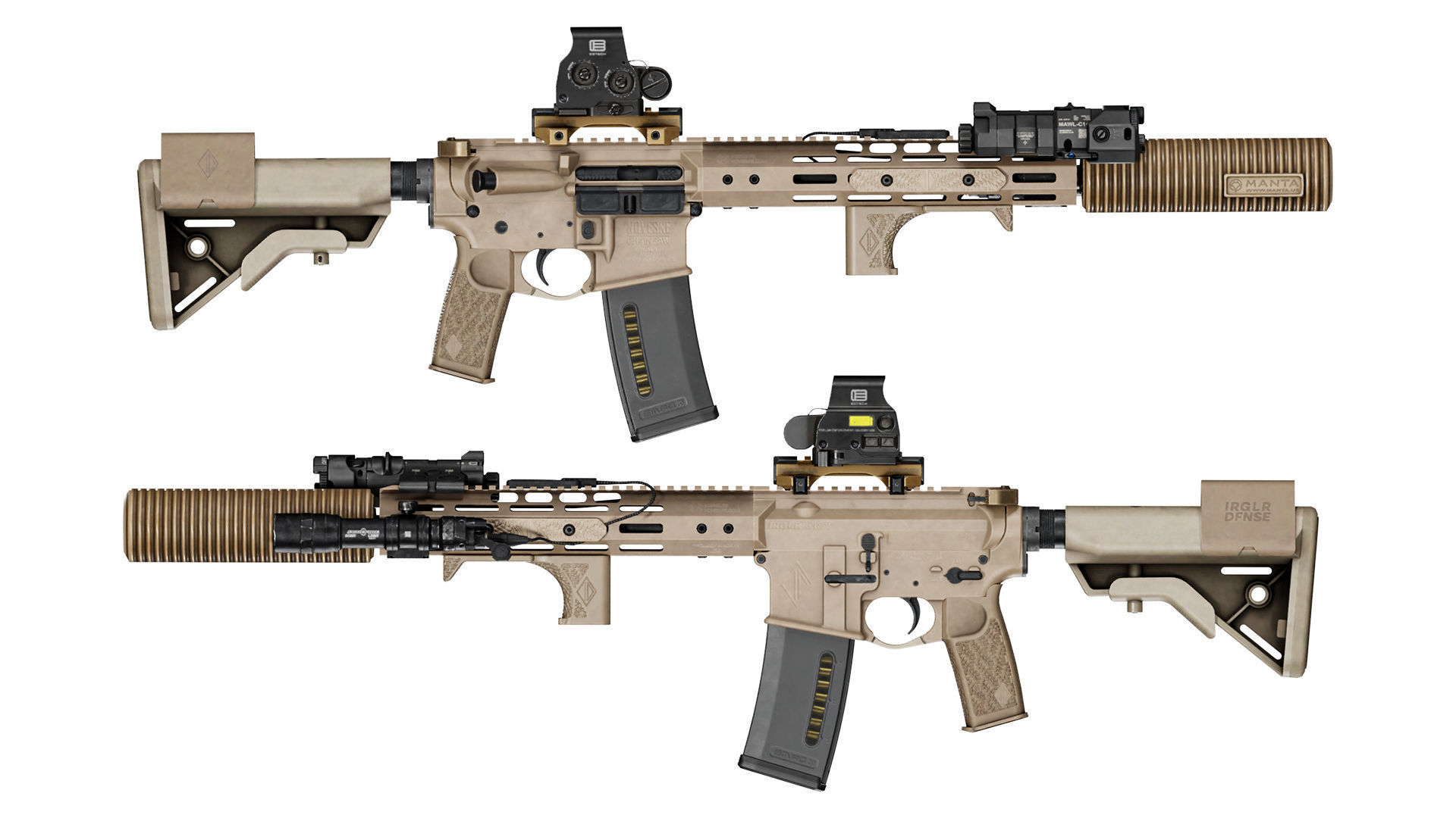 3D model MAGPUL EMAG VR / AR / low-poly | CGTrader