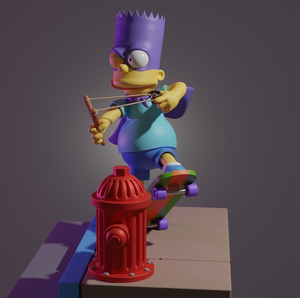 BARTMAN - THE SIMPSONS 3D model 3D printable | CGTrader