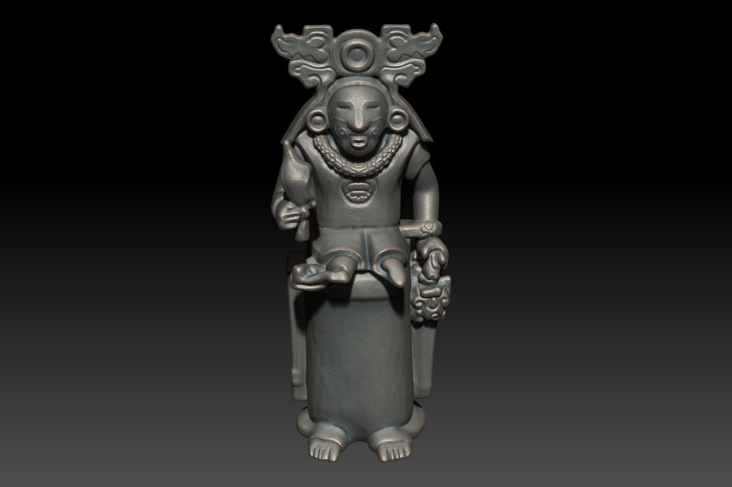 Ancient Mayan Statue 04 241227 3D model 3D printable | CGTrader