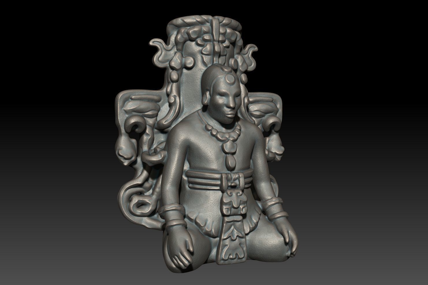 Ancient Mayan Statue 03 241227 3D model 3D printable | CGTrader