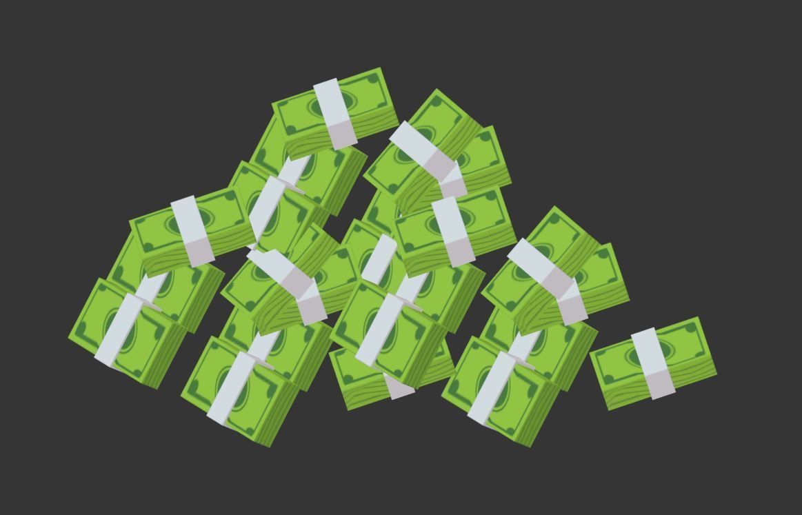 3D model Cartoon Currency VR / AR / low-poly | CGTrader