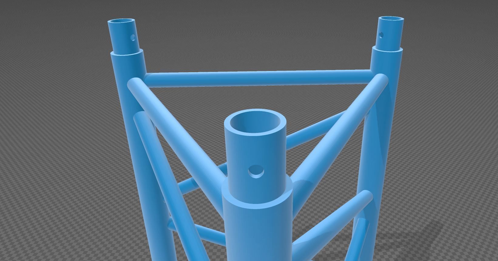 Triangular Truss Straight Segment 3D model | CGTrader