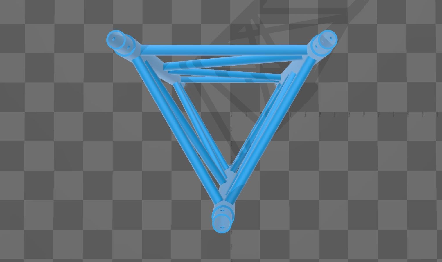 Triangular Truss Straight Segment 3D model | CGTrader