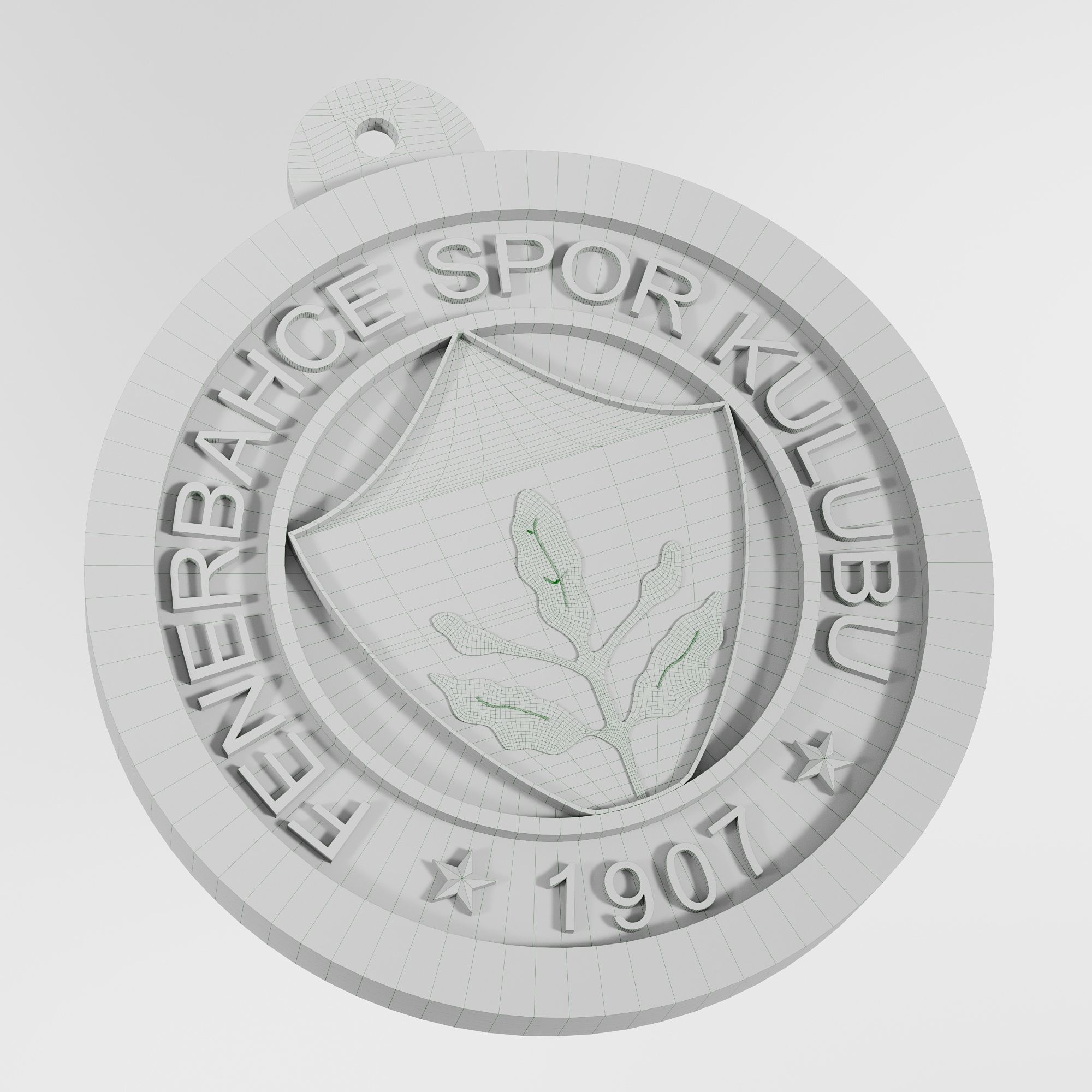 Fenerbahce Football club logo 3D model 3D printable | CGTrader