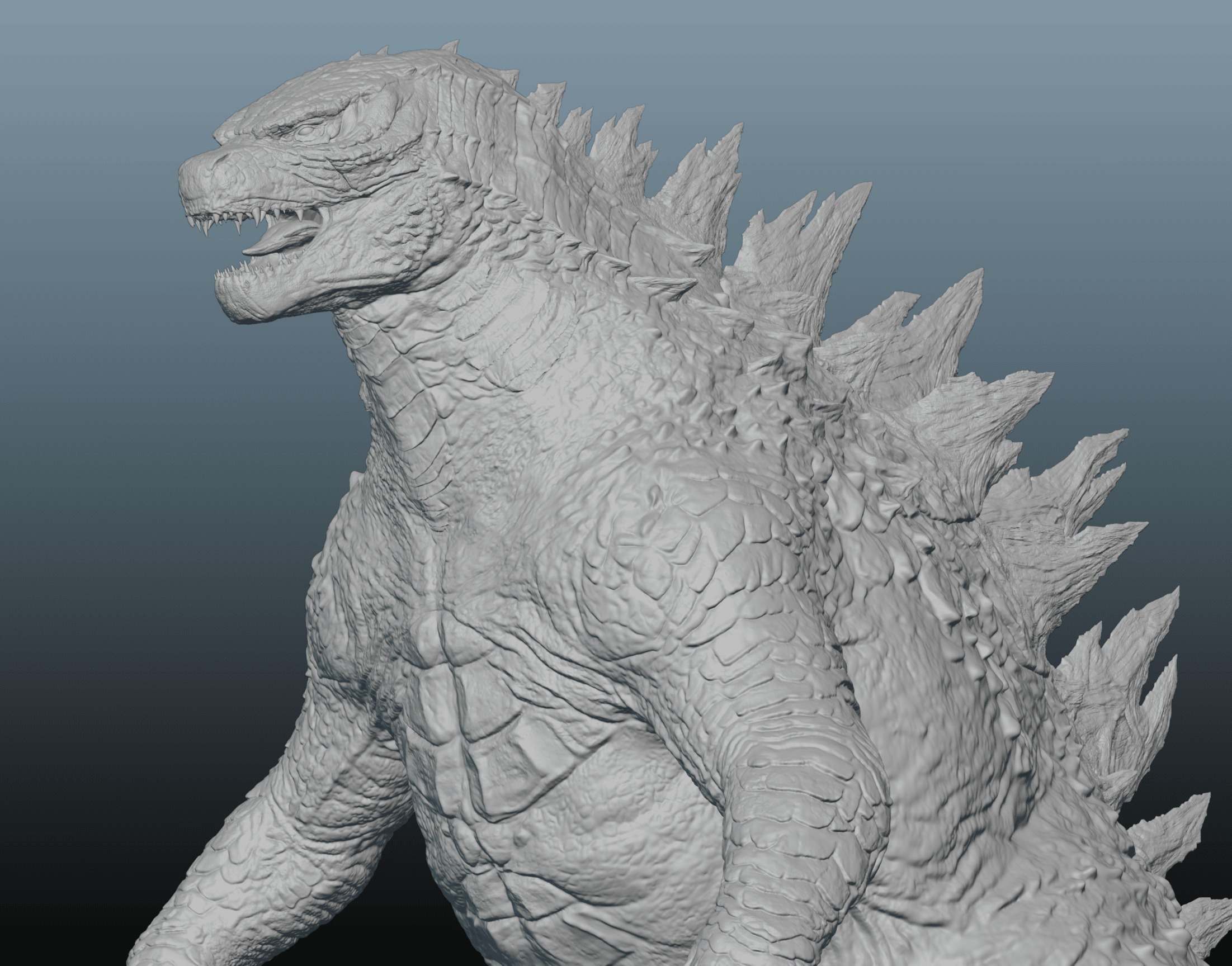 Godzilla 2014 free 3D model rigged | CGTrader