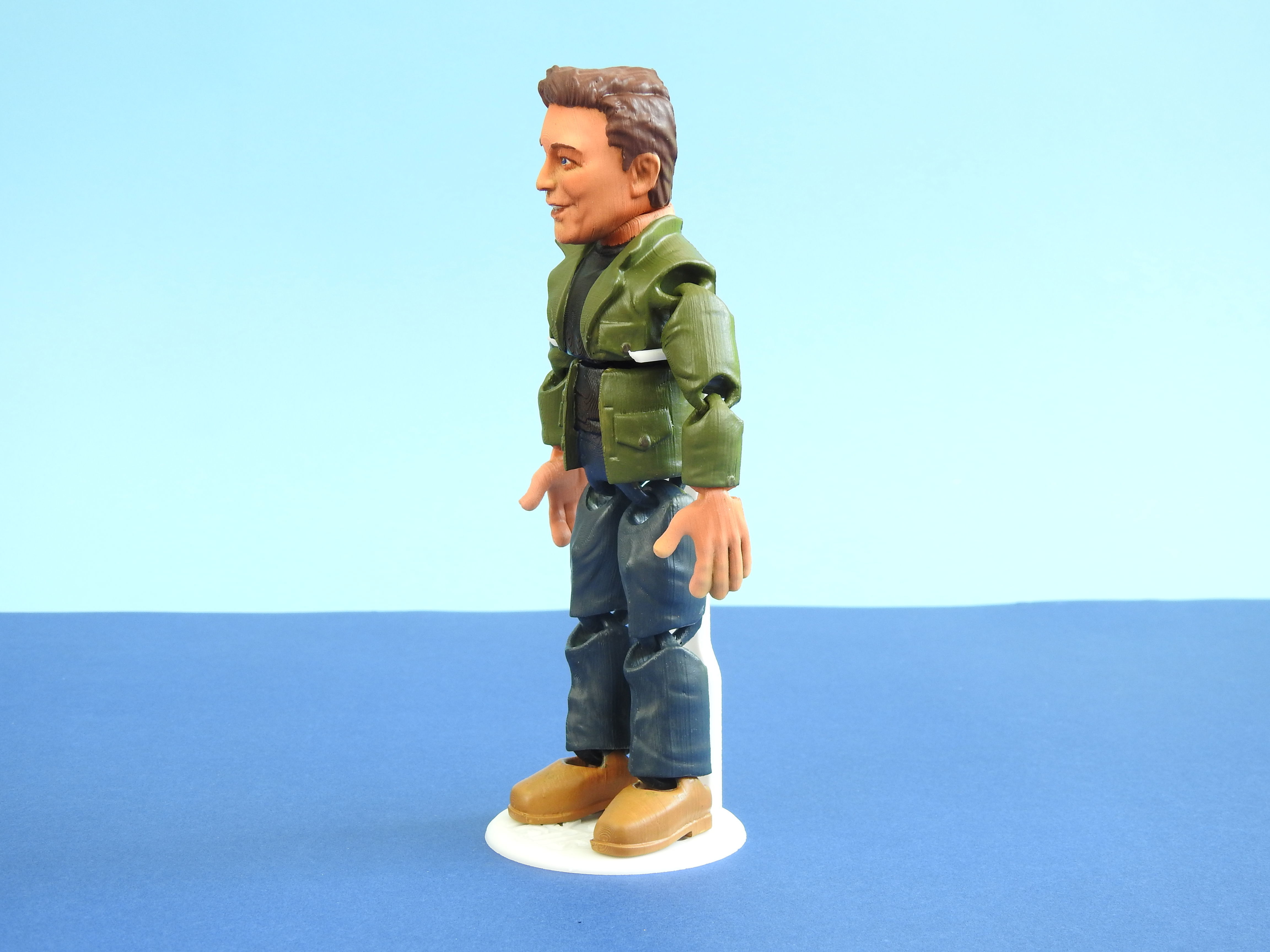 Elon Musk 3D Print In Place Action Figure free 3D model | CGTrader