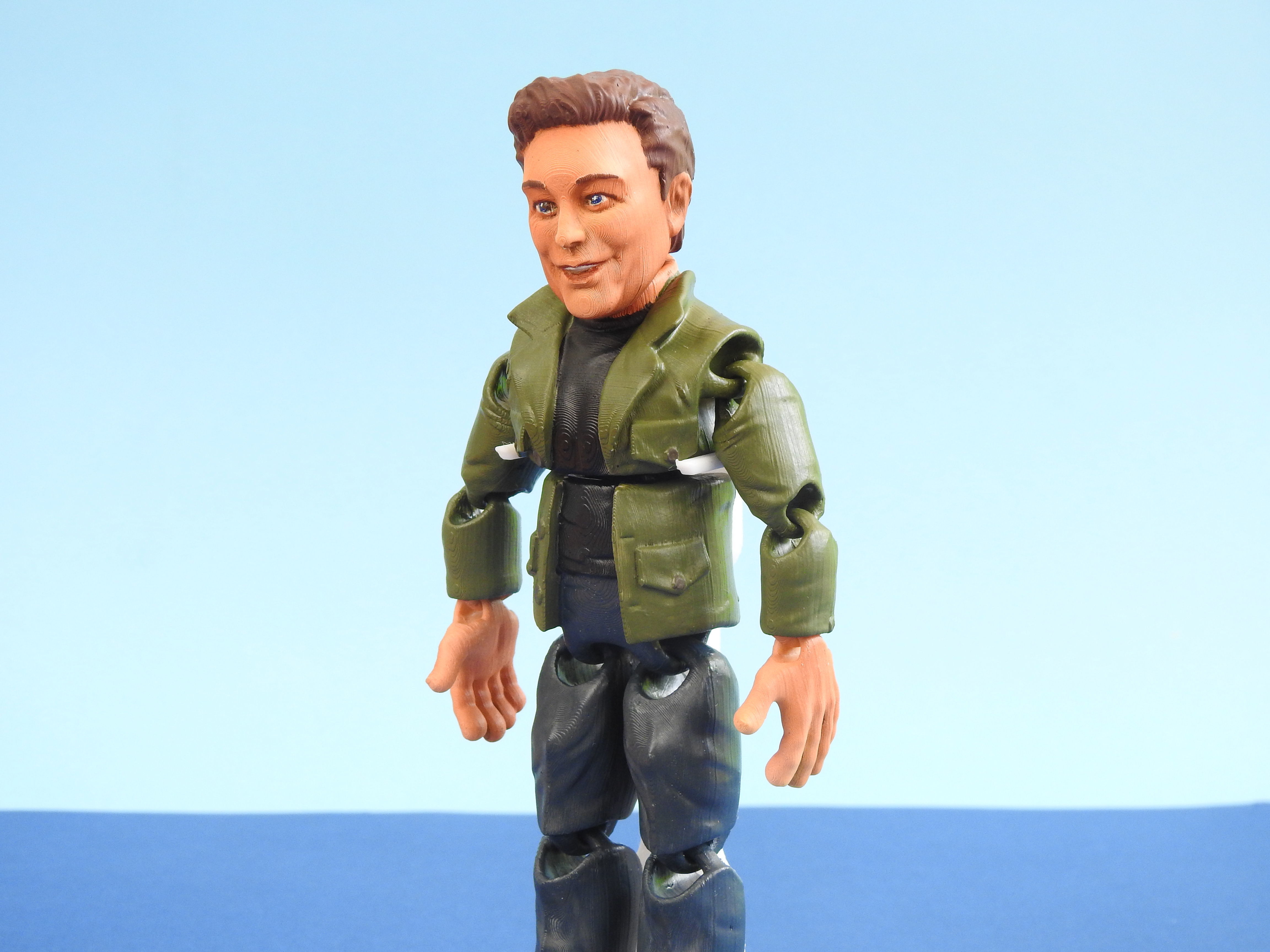Elon Musk 3D Print In Place Action Figure free 3D model | CGTrader