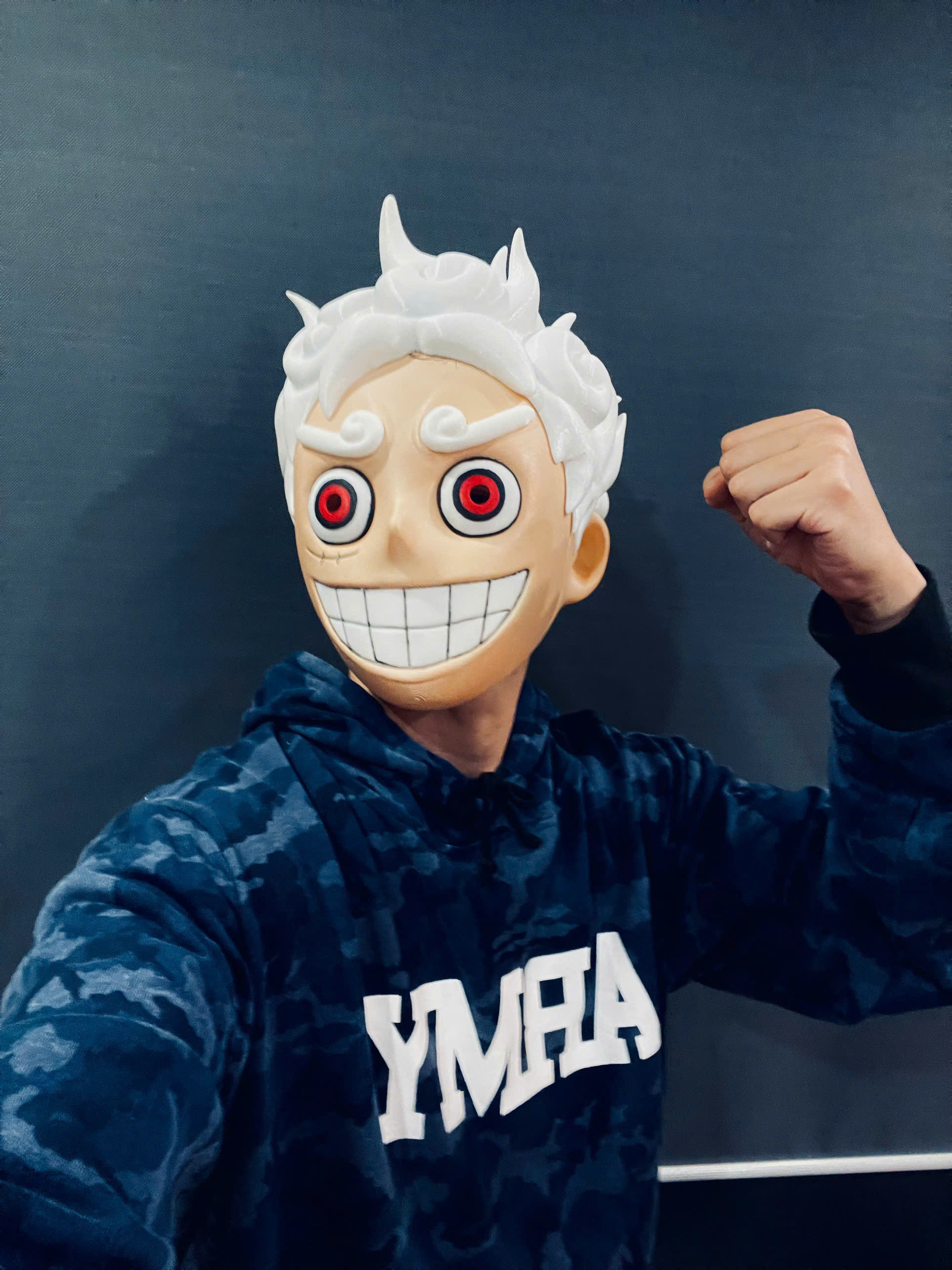 Luffy Gear 5 Head Decor Mask - Wearable - One Piece Cosplay 3D model 3D ...