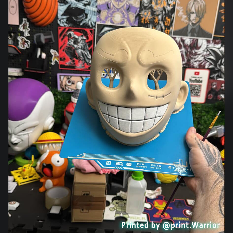 Luffy Gear 5 Head Decor Mask - Wearable - One Piece Cosplay 3D model 3D ...