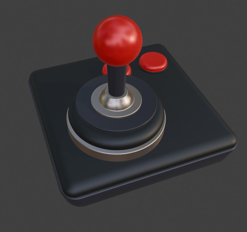Joystick 3D model with Render Scene File free 3D model | CGTrader