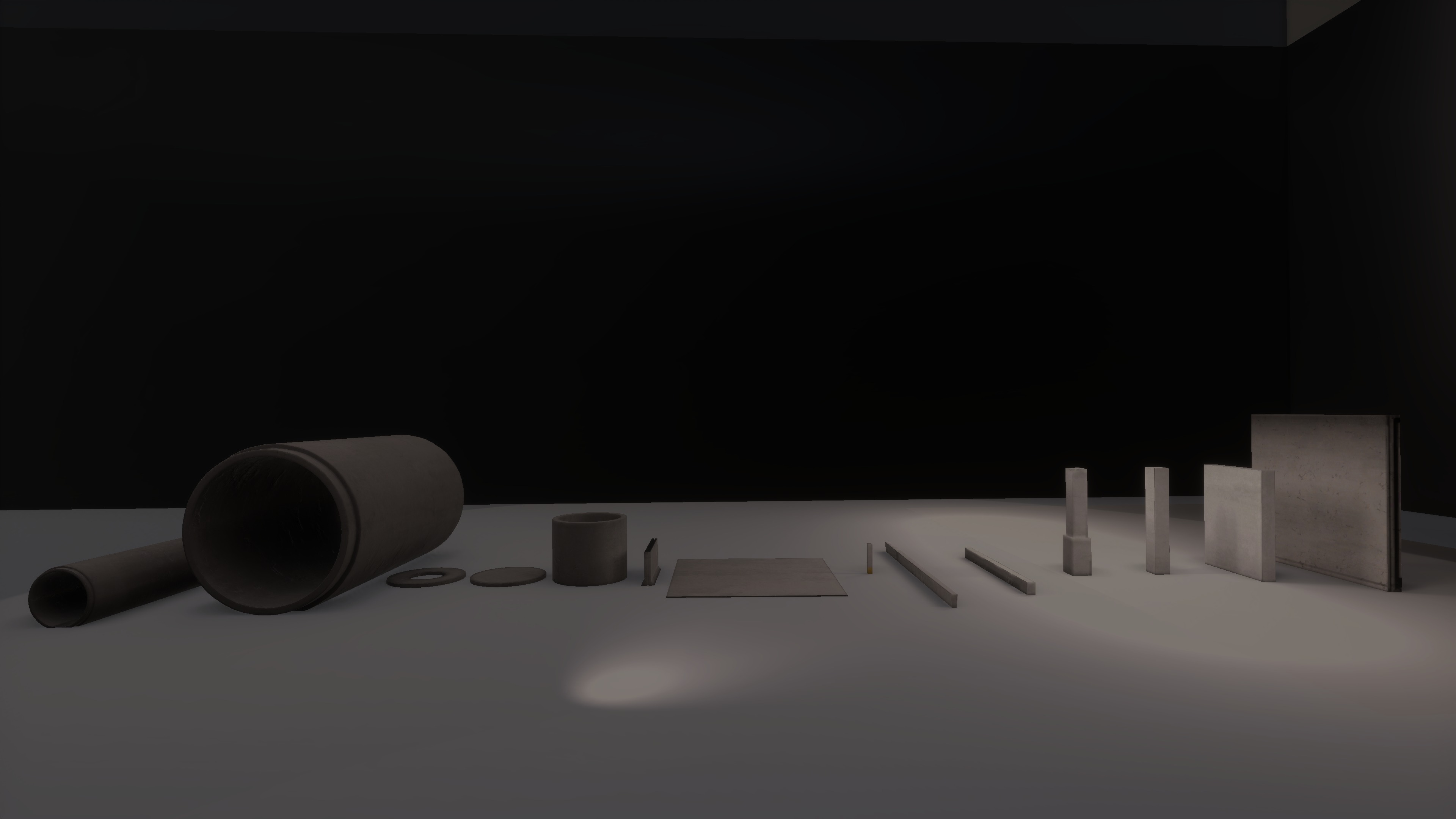 Game Ready Free Concrete Props Pack free VR / AR / low-poly 3D model ...