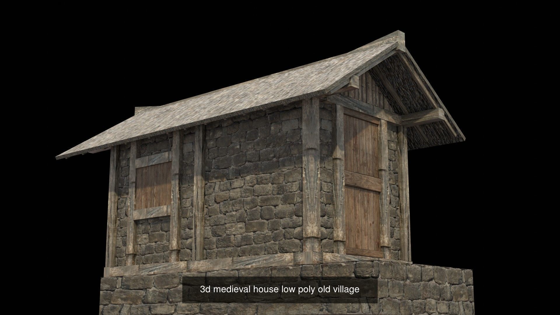 Low Poly Medieval Village House 3D Model Collection VR / AR / low-poly ...
