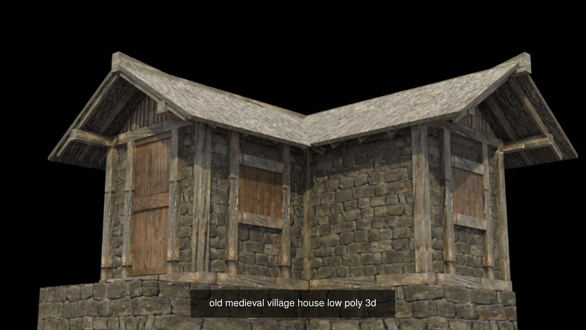 Low Poly Medieval Village House 3D Model Collection VR / AR / low-poly ...