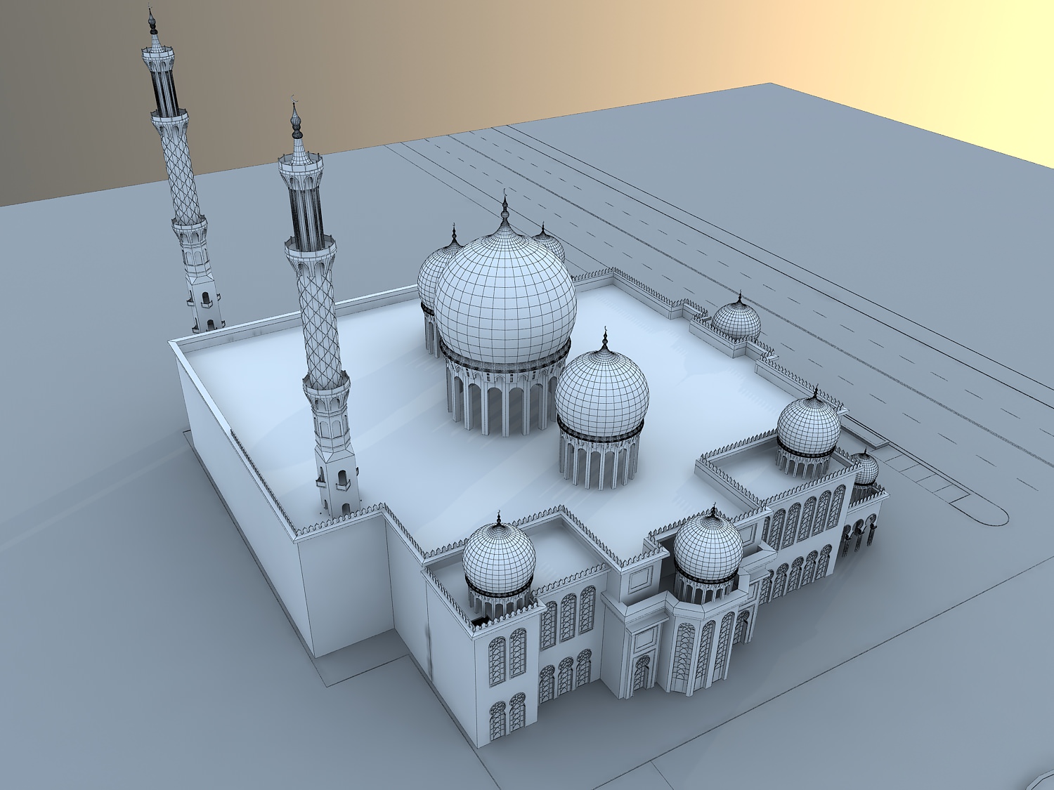 Mosque 3D Model .max - CGTrader.com