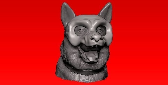 Mask Dog Funny - cosplay - 3D print 3D model 3D printable | CGTrader