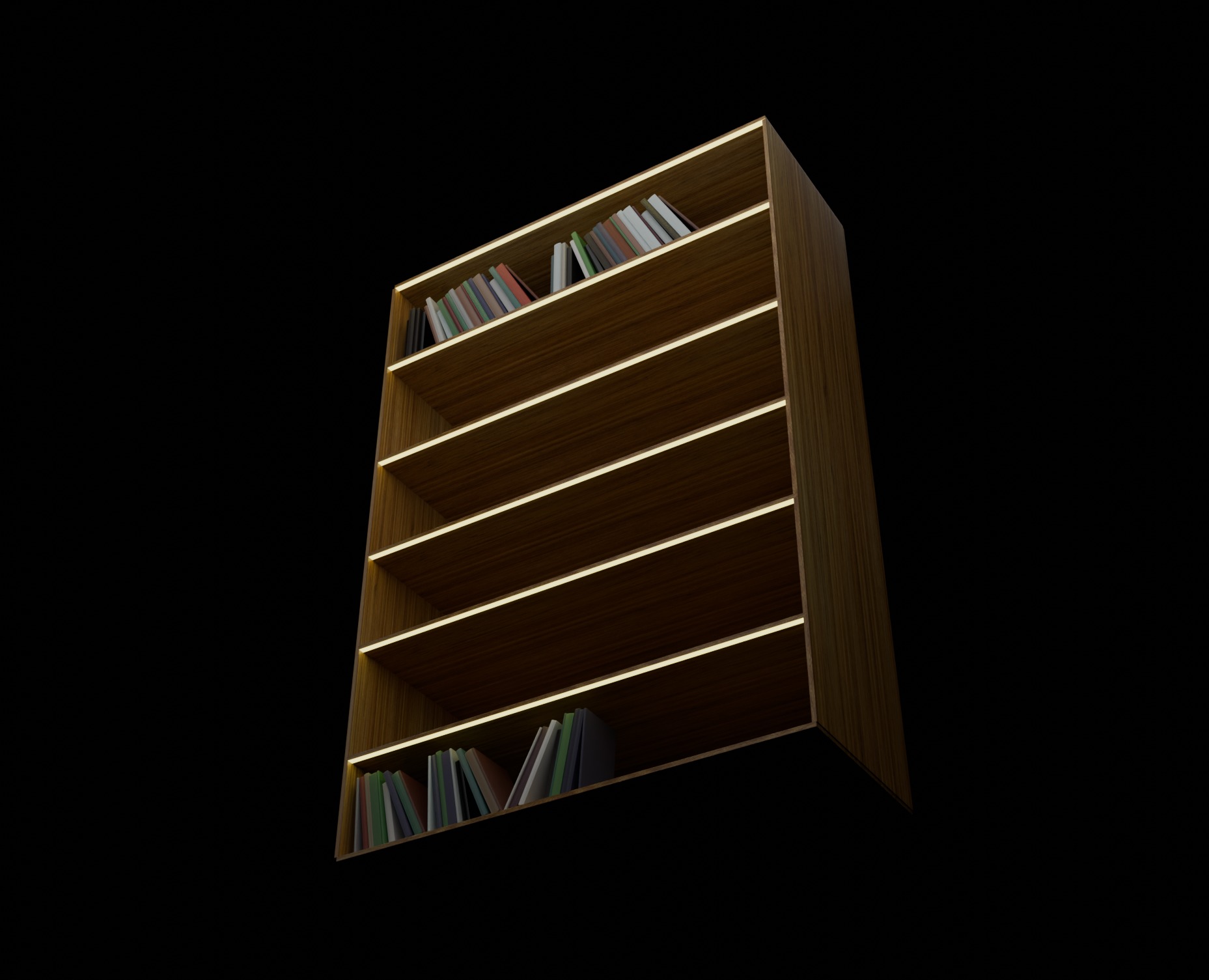 The bookshelf free 3D model | CGTrader