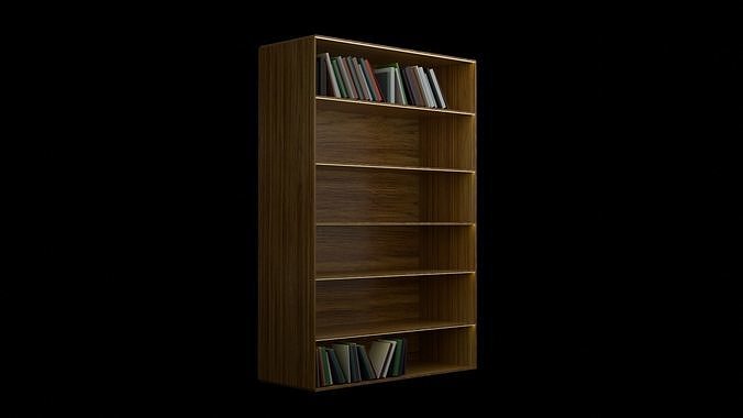 The bookshelf free 3D model | CGTrader