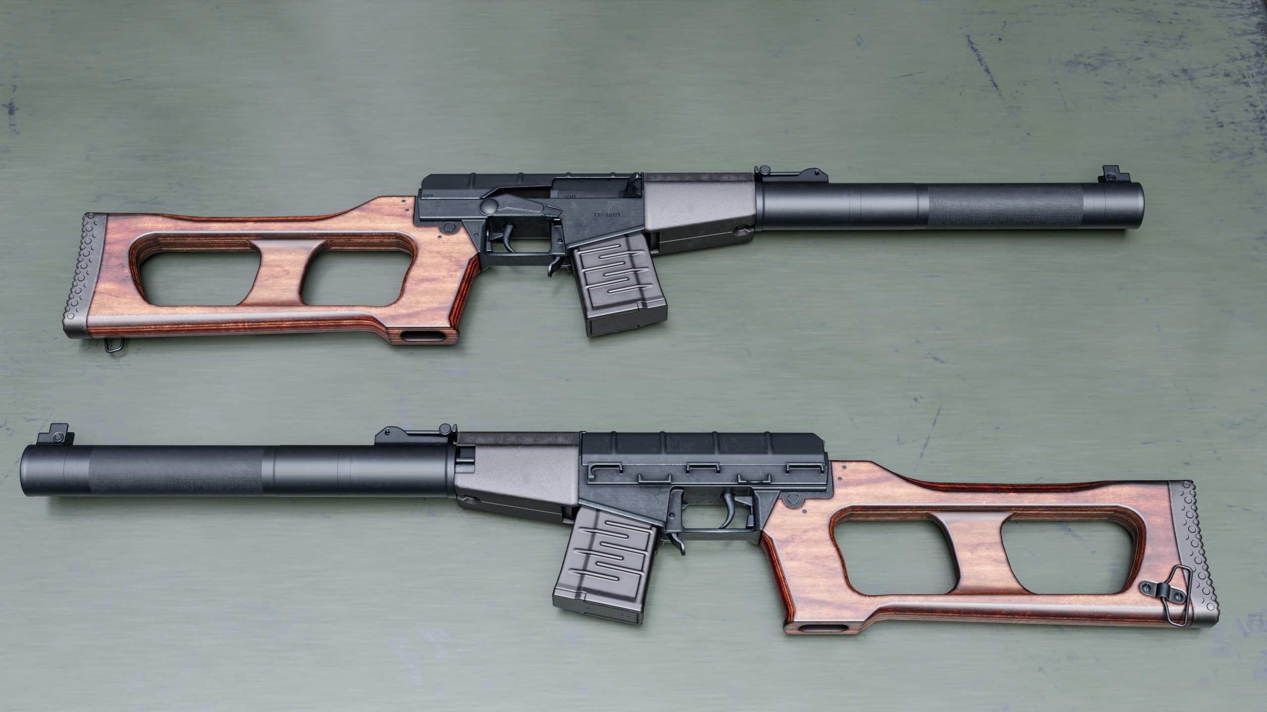 3D model VSS rifle VR / AR / low-poly | CGTrader