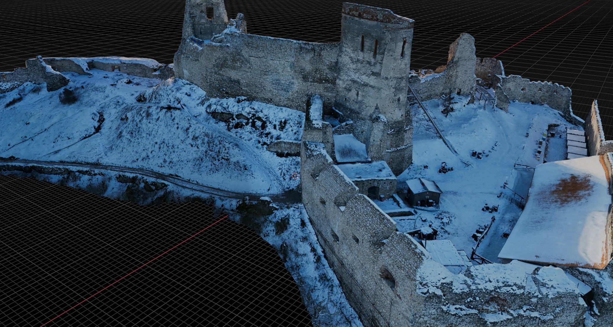Medieval castle ruins Cachtice in Slovakia free 3D model | CGTrader