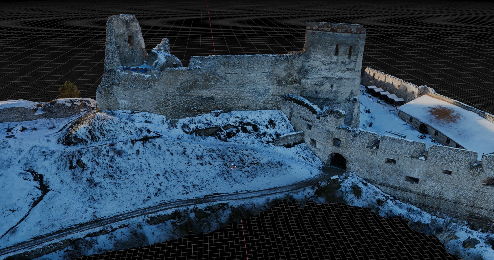 Medieval castle ruins Cachtice in Slovakia free 3D model | CGTrader