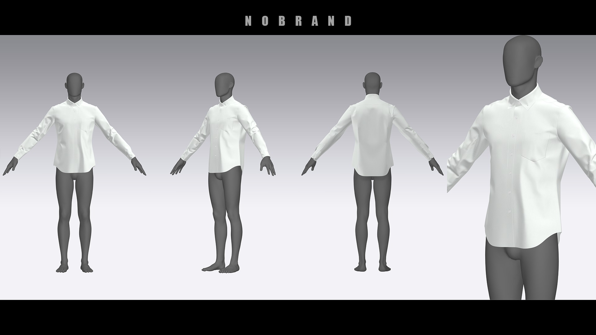 Free - Mens Shirt free 3D model | CGTrader