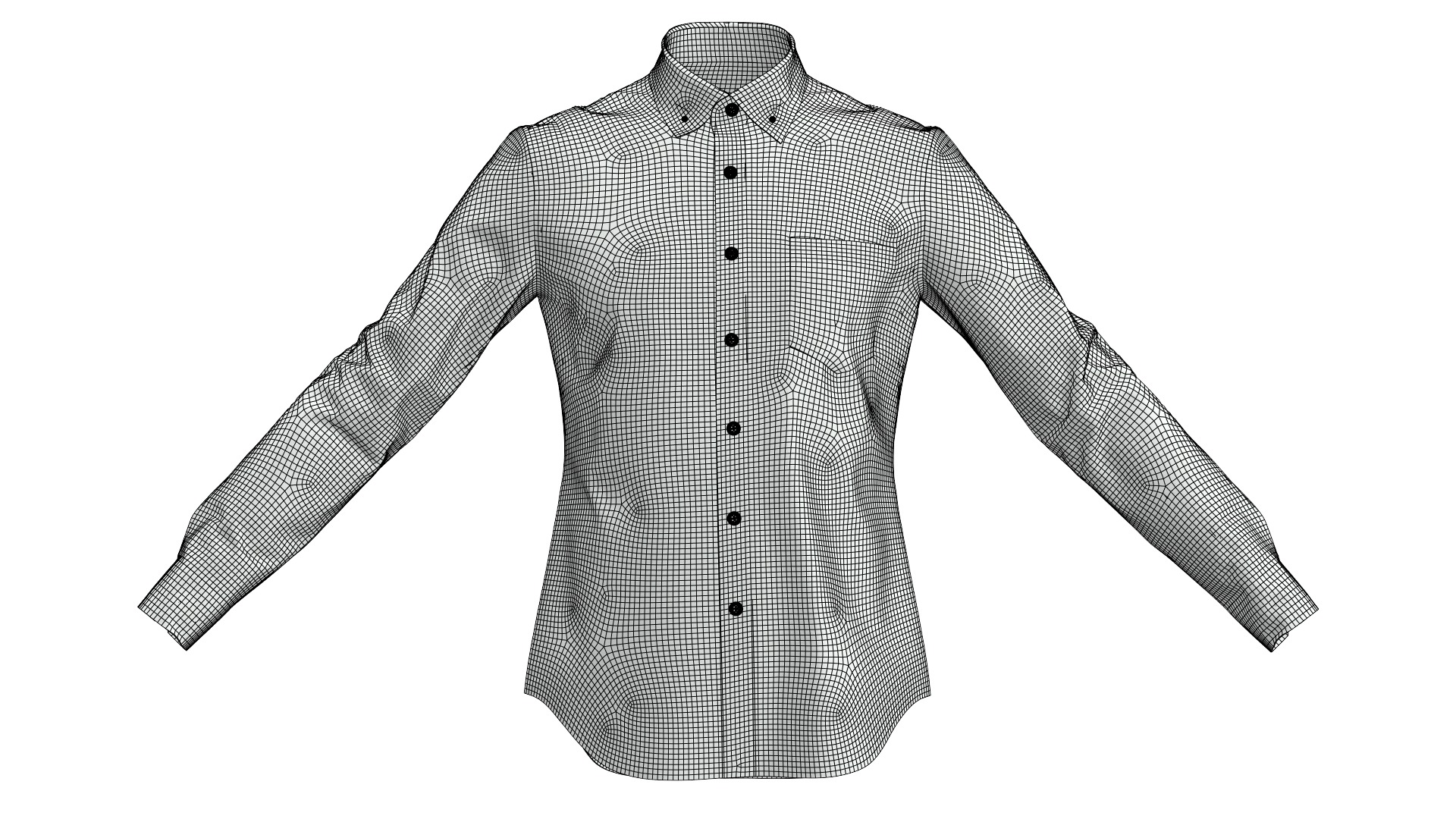 Free - Mens Shirt free 3D model | CGTrader