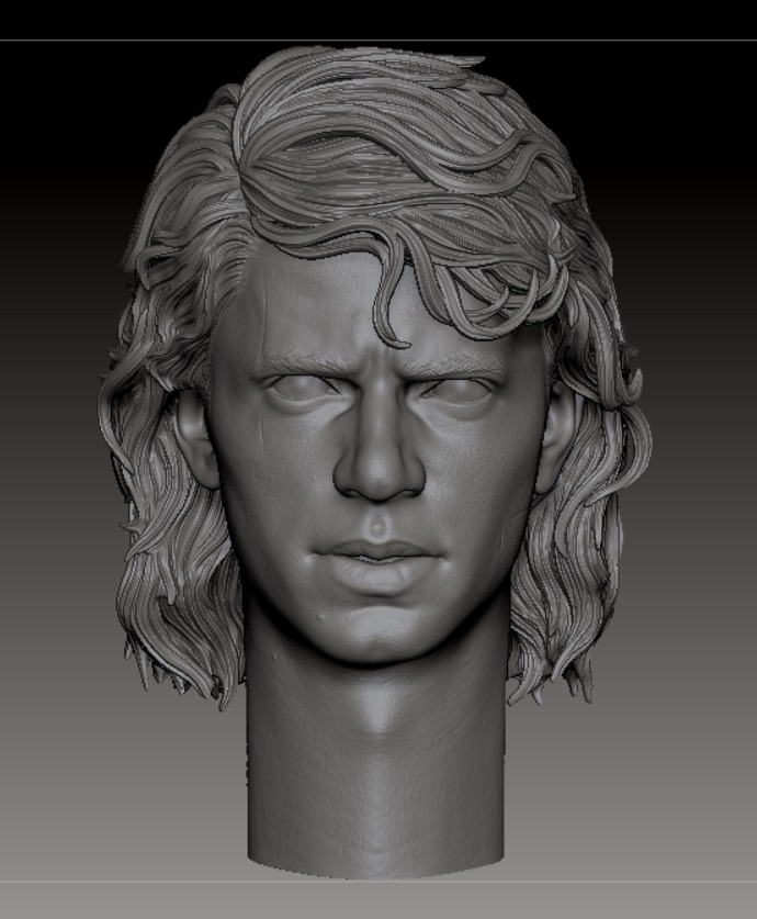 Anakin Skywalker - ROTS - Head Sculpt Files 3D model 3D printable ...