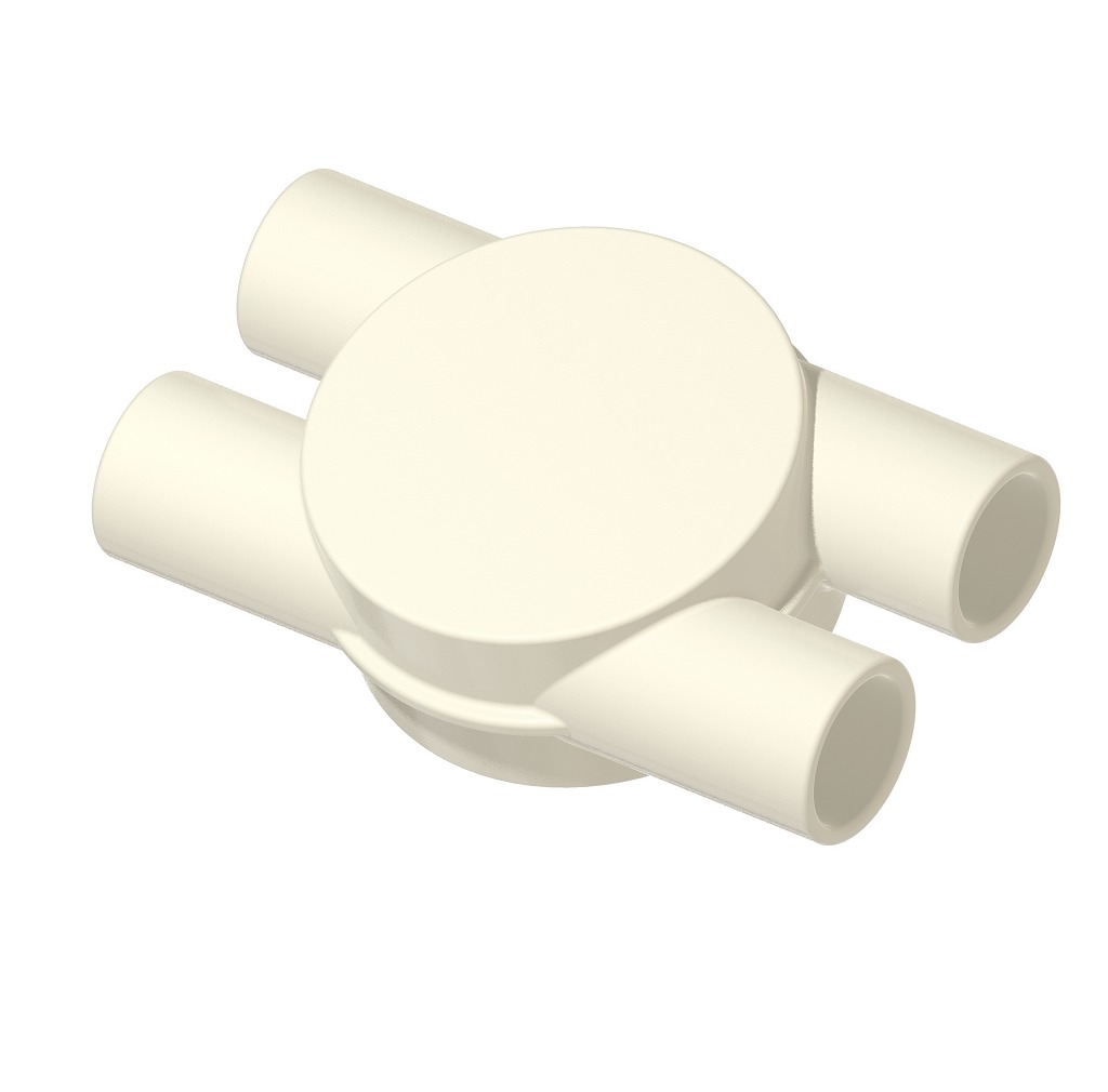 Four Way Junction Box 3D model 3D printable | CGTrader