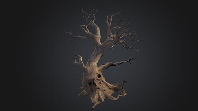 Dead Tree stylized for game ready 3D model | CGTrader