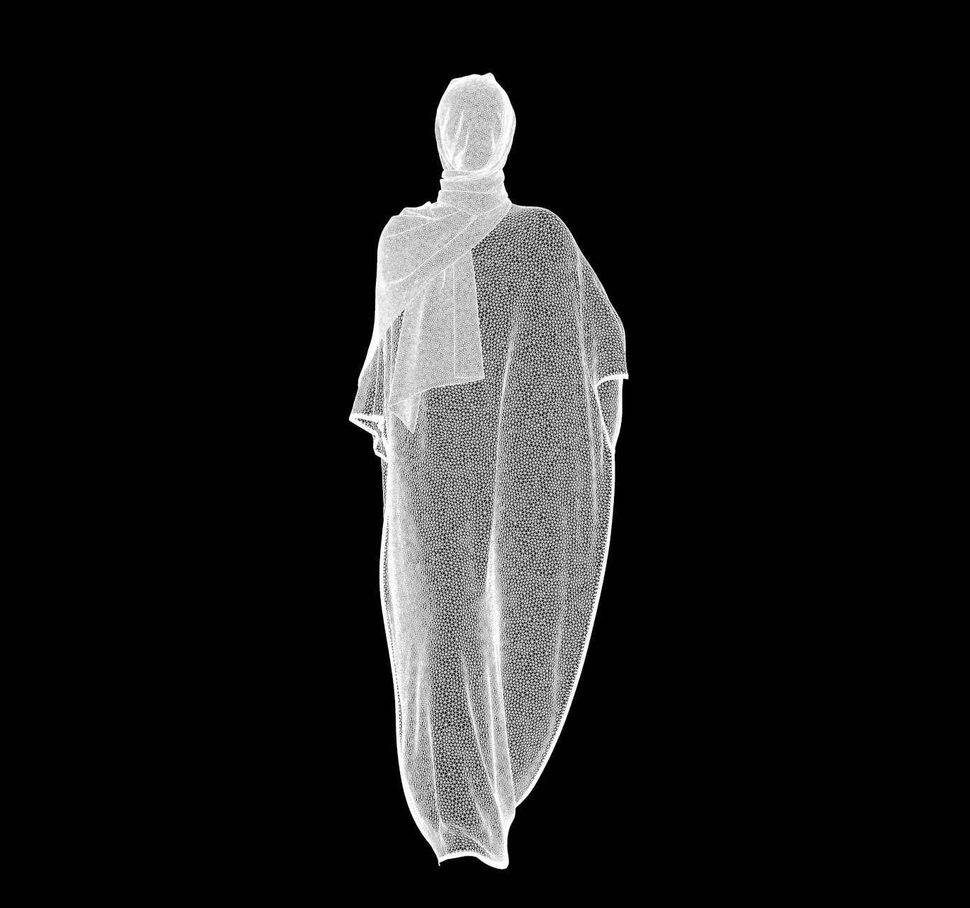 Abaya with hijab Walk Cycle 3D model 3D model animated | CGTrader