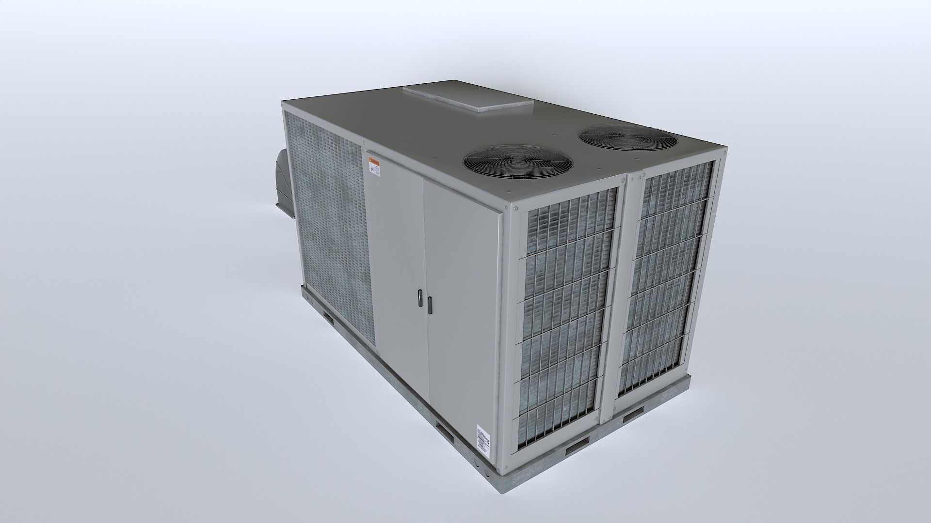 3D model Rooftop AC hvac unit VR / AR / low-poly | CGTrader
